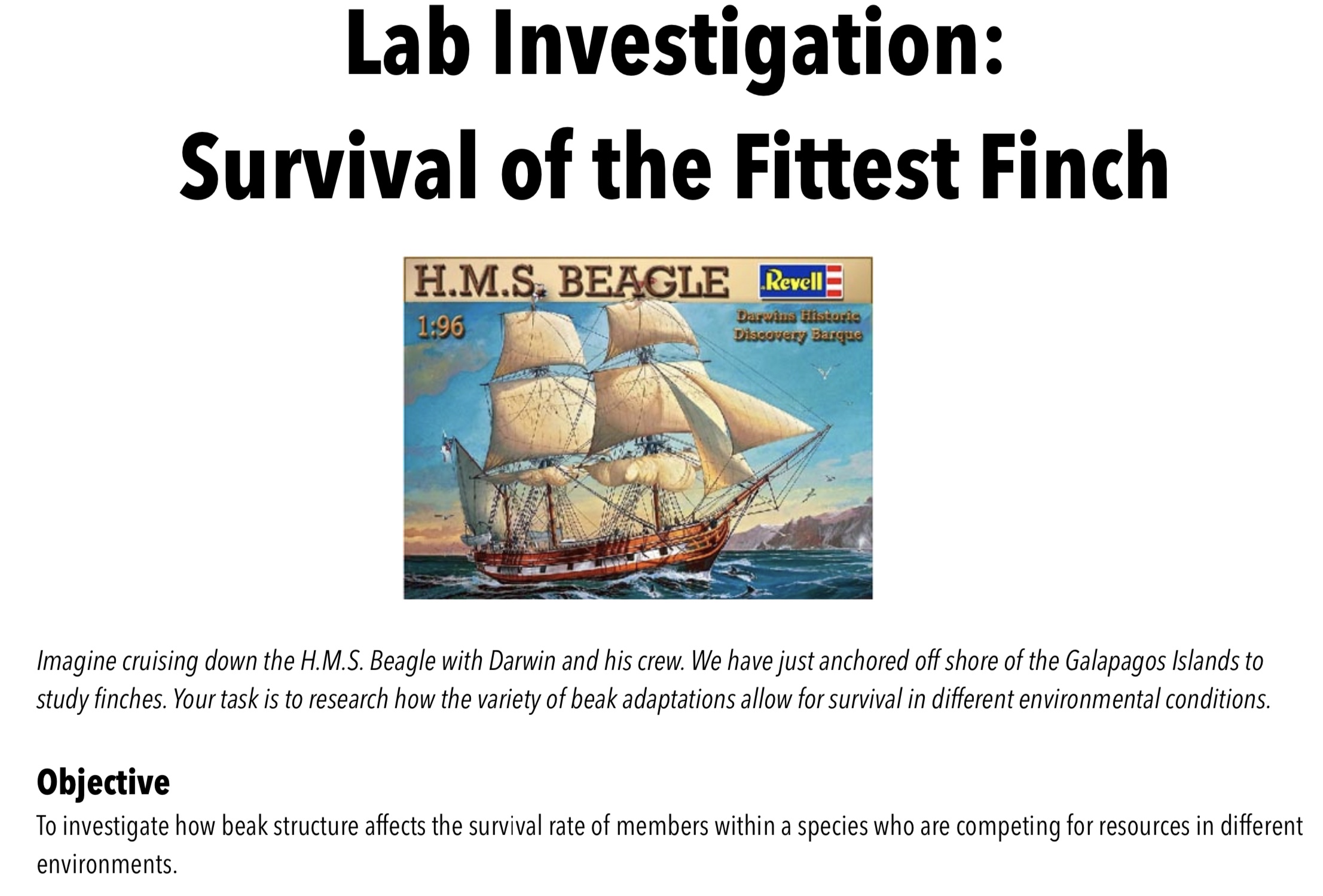 Natural Selection Lab Activity – Teach to Serve