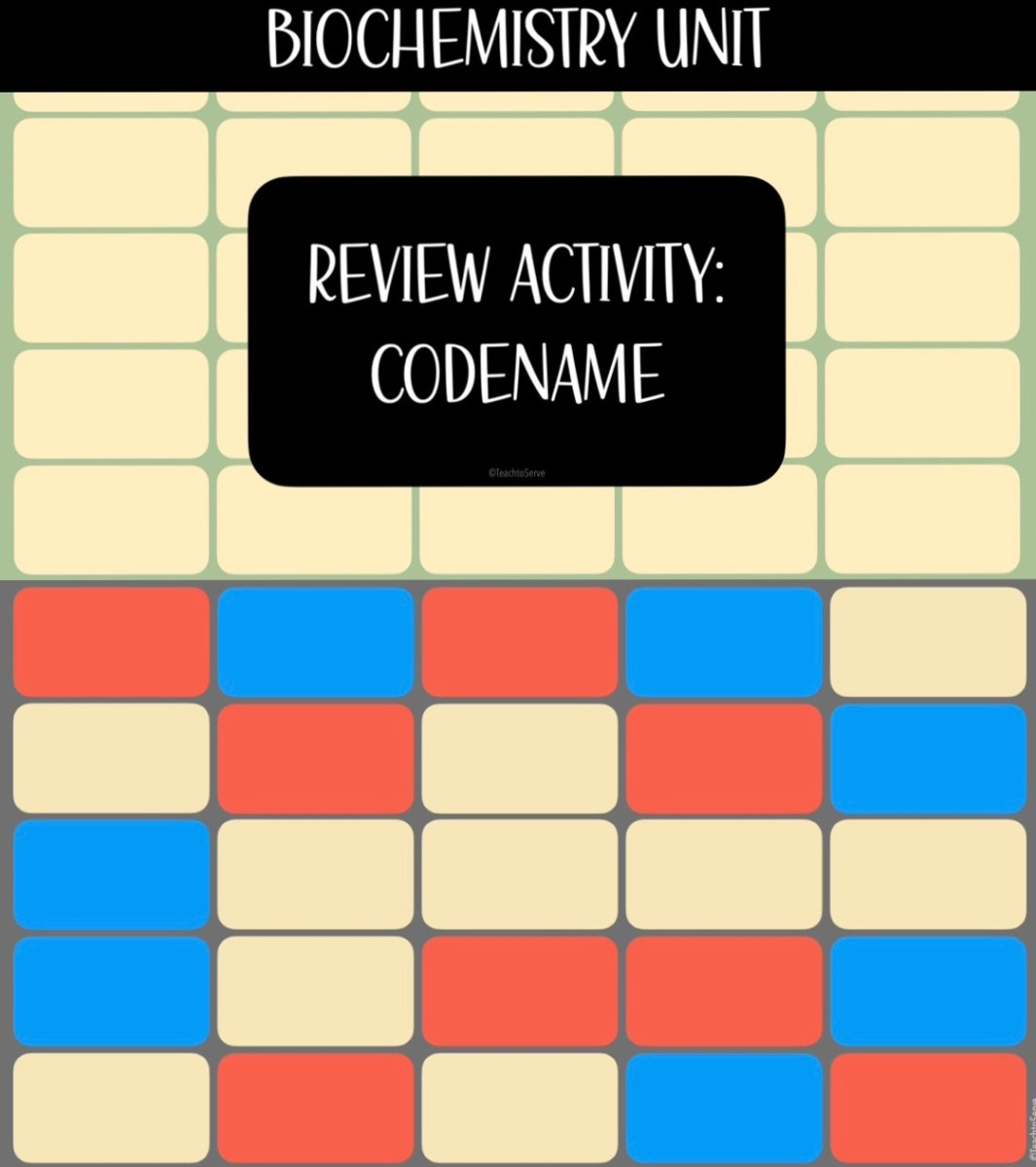 Unit Review Activity Part 3: Codenames – Teach to Serve